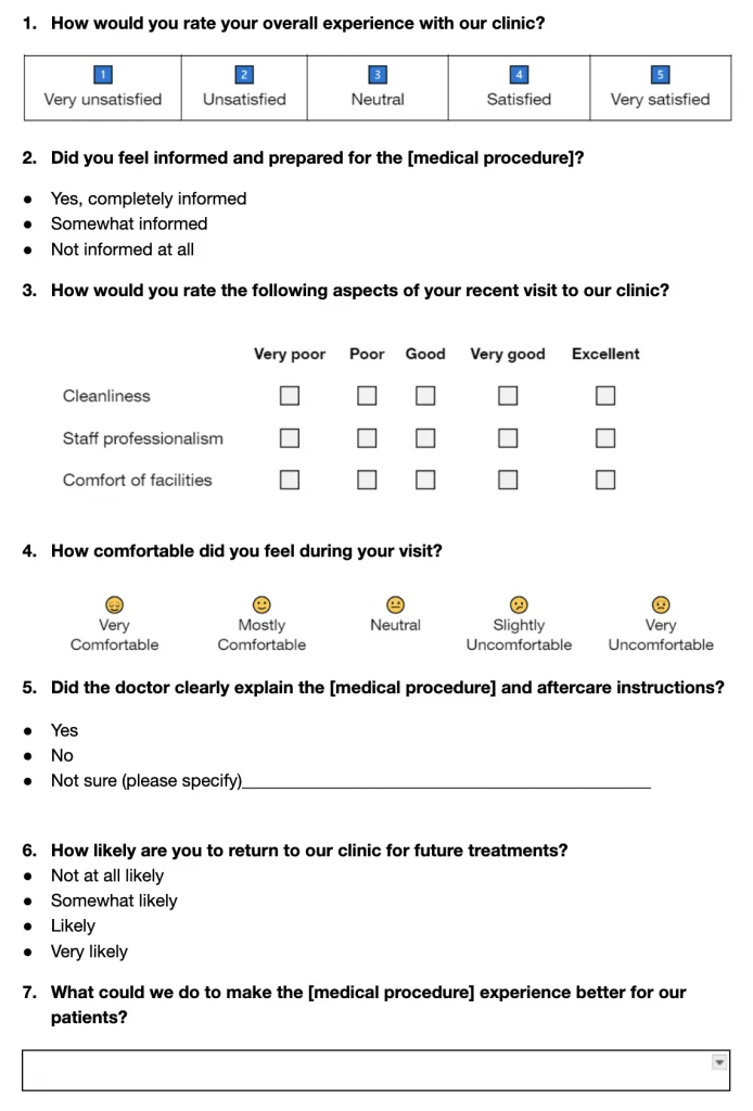 customer-satisfaction-survey-template-for-healthcare - airSlate SignNow ...