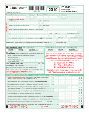 2018 ohio it 1040 fillable form - Fill Out and Sign Printable PDF ...