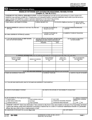 Va form 28 1900 - Fill Out and Sign Printable PDF Template | SignNow