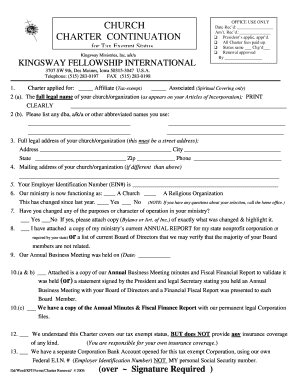 Church charter example - Fill Out and Sign Printable PDF Template | SignNow