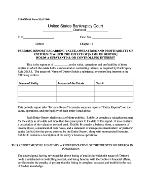 Bankruptcy form b26 is now form 426 - Fill Out and Sign Printable PDF ...