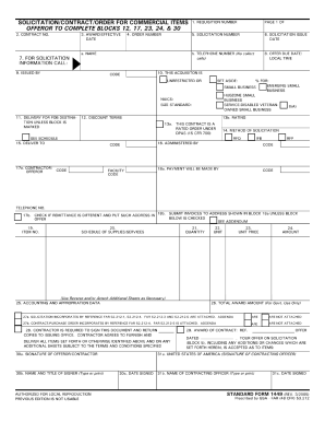 Sf 1449 fillable form - Fill Out and Sign Printable PDF Template | SignNow