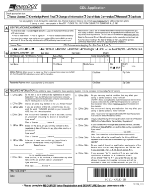 Blank Driver Application Forms