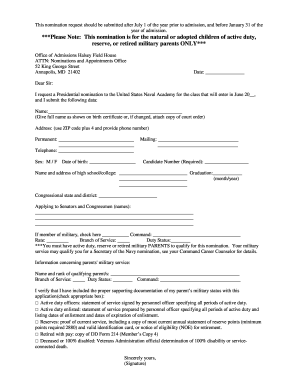 Presidential nomination form - Fill Out and Sign Printable PDF Template ...