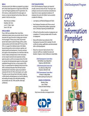 CDC Quick Information Pamphlet - Fill Out and Sign Printable PDF ...