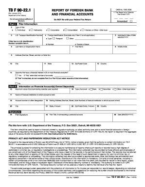 Fbar 2023 Form - Printable Forms Free Online