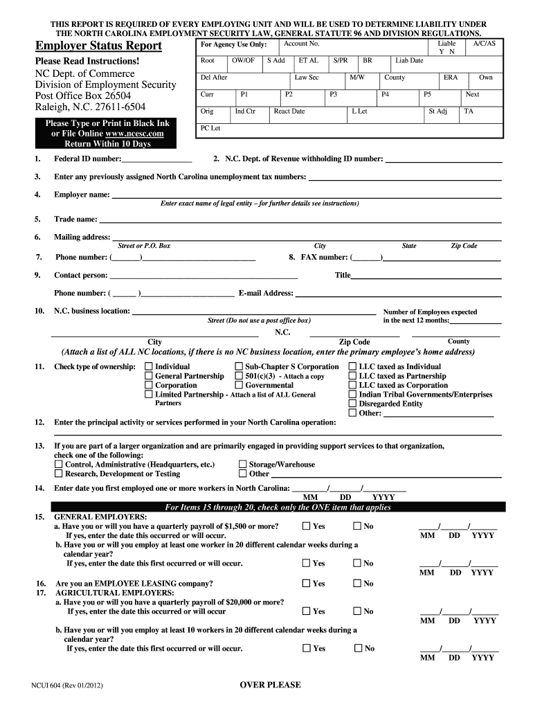 Ncui 604 Form Fill Out And Sign Printable PDF Template SignNow Ncui 604 Form Fill Out And Sign Printable PDF Template SignNow