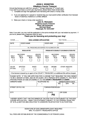What Is A Lifetime Dog License
