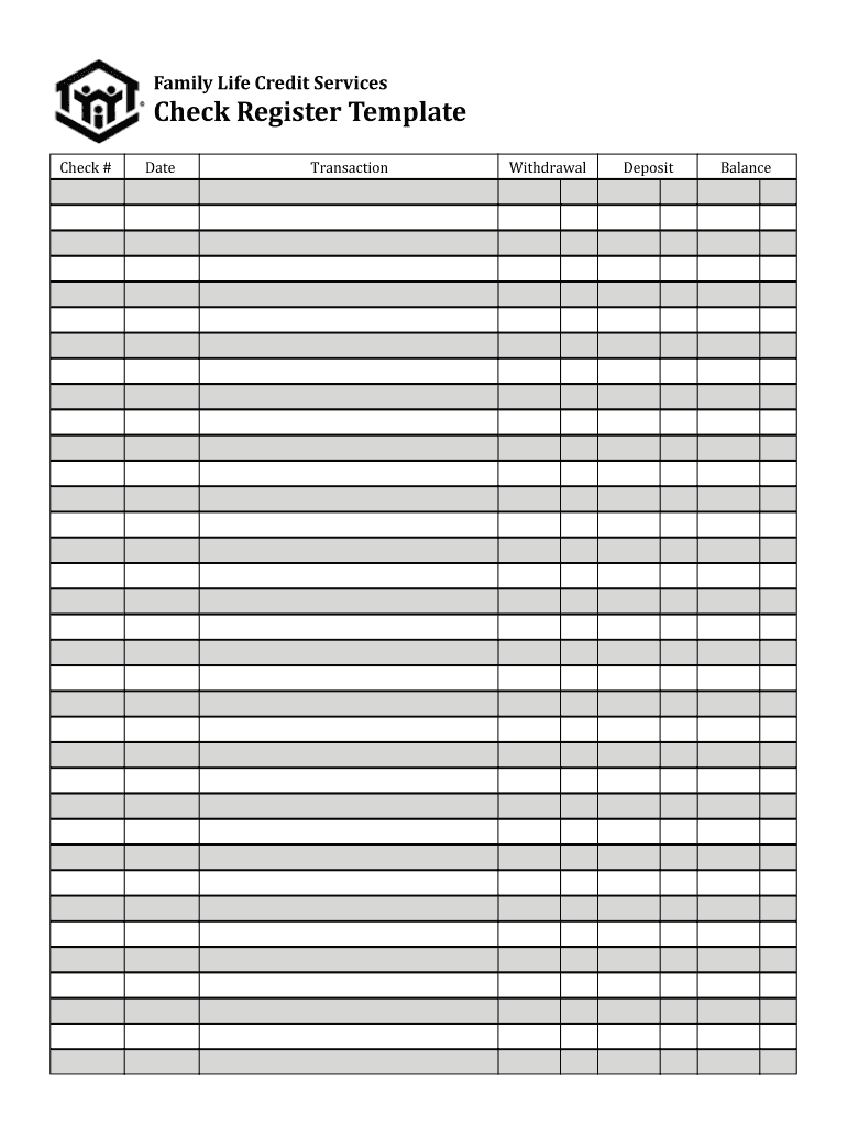 Check Register Template Form Fill Out And Sign Printable PDF Template Check Register Template Form Fill Out And Sign Printable PDF Template