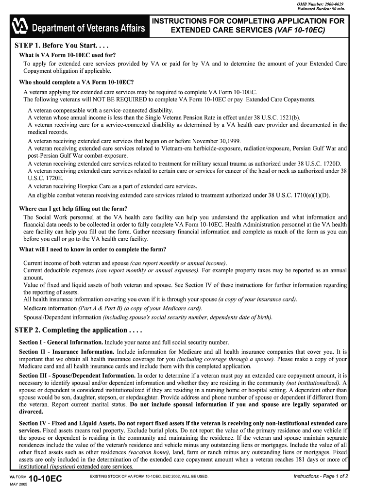 Va 10 10ec 2017 2024 Form Fill Out And Sign Printable PDF Template