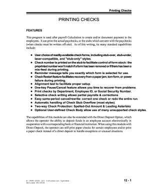 Business Check Template To Print And Fill