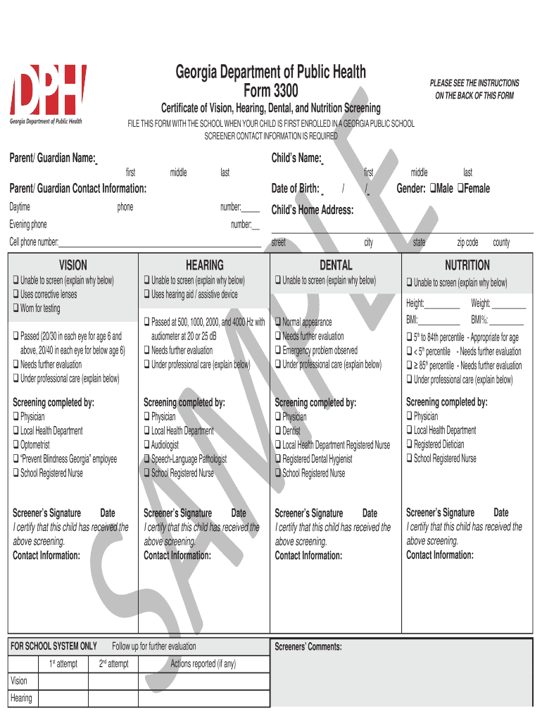 Where To Get Form 3300 Filled Out Fill Out And Sign Printable PDF