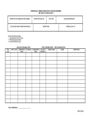 Individual Vehicle Distance Record (IVDR) - deldot form - Fill Out and ...