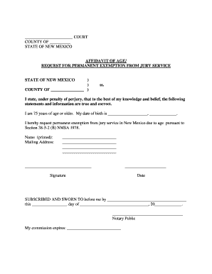 Affidavit of age form - Fill Out and Sign Printable PDF Template | SignNow