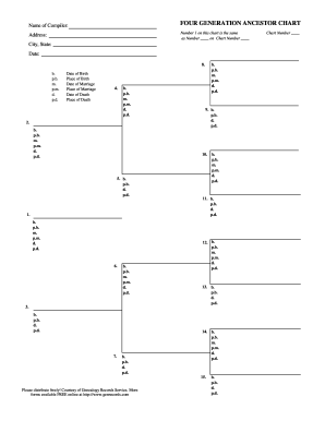 Lds Pedigree Chart Template