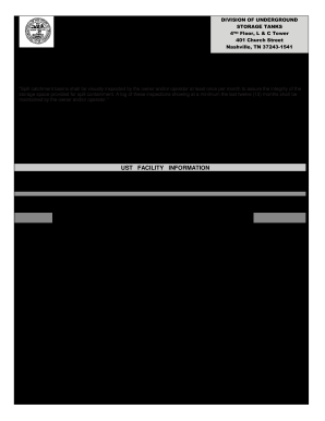 Monthly Spill Bucket Inspections form - Fill Out and Sign Printable PDF ...