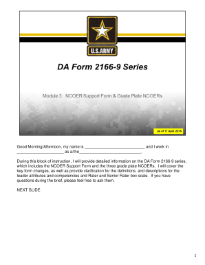 Da form 2166 9 1 - Fill Out and Sign Printable PDF Template | SignNow