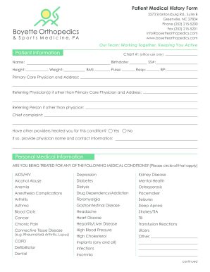 Medical Records Template