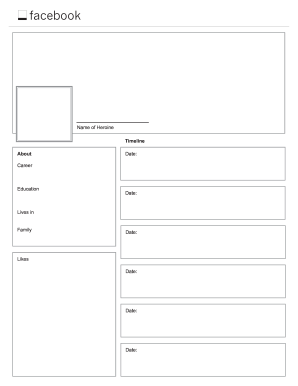 Blank Facebook Post Template