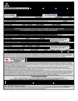 Sc dmv 447 cm form - Fill Out and Sign Printable PDF Template | SignNow