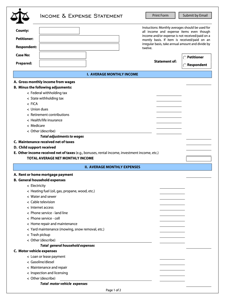Income Expense Statement 2005 2023 Form Fill Out And Sign Printable