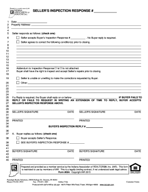 Seller's inspection response - Fill Out and Sign Printable PDF Template ...