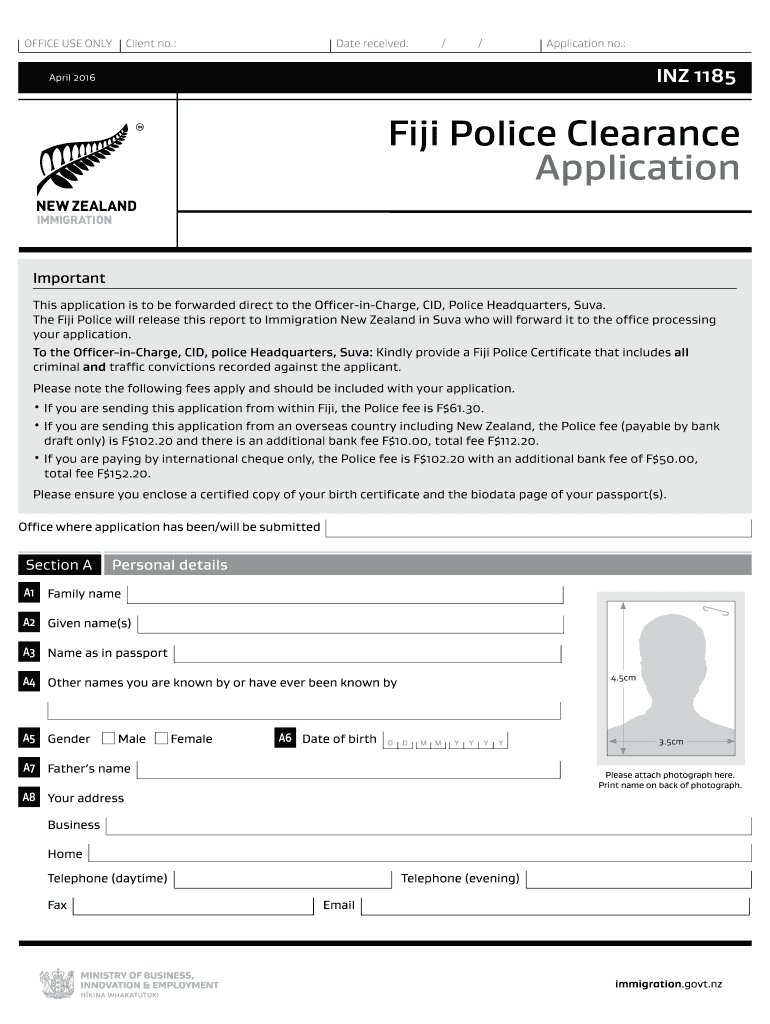 Fiji Police Clearance No Download Needed 2016 2024 Form Fill Out And Fiji Police Clearance No Download Needed 2016 2024 Form Fill Out And