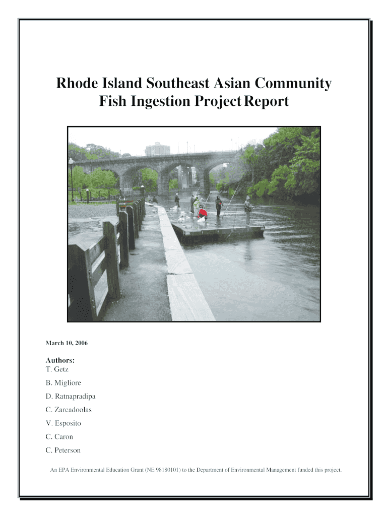 Rhode Island Southeast Asian Community Fish Ingestion Project Report ...