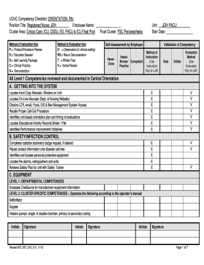 Competency Checklist Template - Fill Out and Sign Printable PDF ...
