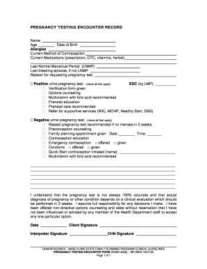 Pregnancy test form pdf - Fill Out and Sign Printable PDF Template ...