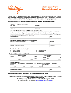 Humana vitality biometric form - Fill Out and Sign Printable PDF ...