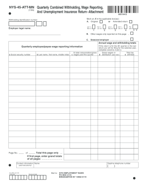 Nys 45 att - Fill Out and Sign Printable PDF Template | SignNow