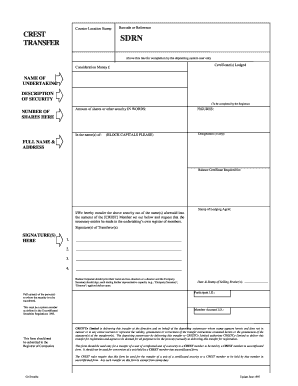 Crest Form 2023 - Printable Forms Free Online