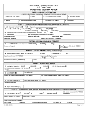 Uscg 4910 - Fill Out and Sign Printable PDF Template | SignNow