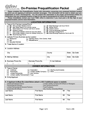Tabc prequalification packet - Fill Out and Sign Printable PDF Template ...