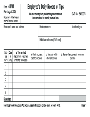 Irs 4070a form 2005-2019 - Fill Out and Sign Printable PDF Template ...