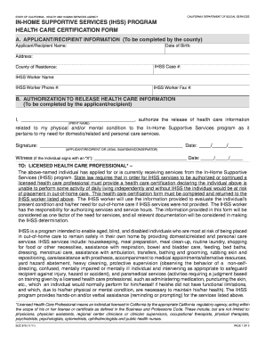 Ihss Forms - Fill Out and Sign Printable PDF Template | signNow