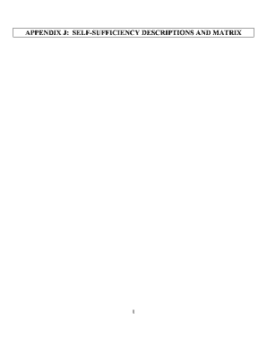 Self sufficiency matrix - Fill Out and Sign Printable PDF Template ...