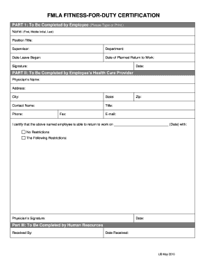 Form fitness for duty pdf - Fill Out and Sign Printable PDF Template ...