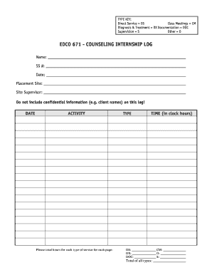 Get And Sign Community Internship Log Form - Xavier - Fill Out and Sign ...