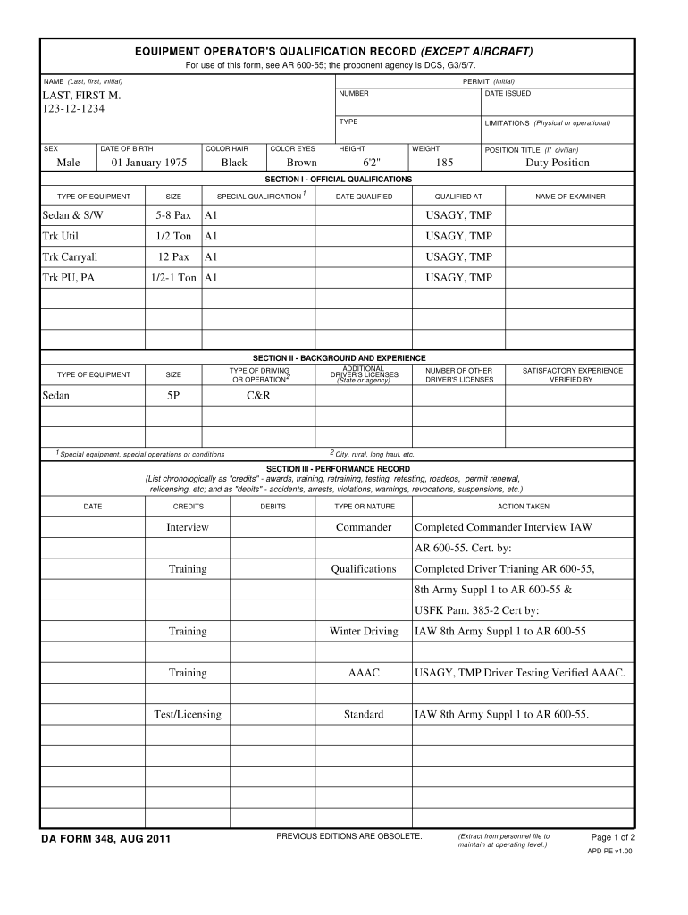 Da Form 348 Complete With Ease AirSlate SignNow Da Form 348 Complete With Ease AirSlate SignNow