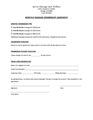 Membership Agreement Template
