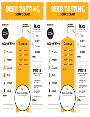 Beer Tasting Score Sheets ArtStation Hopsters Brew & Boards: Beer