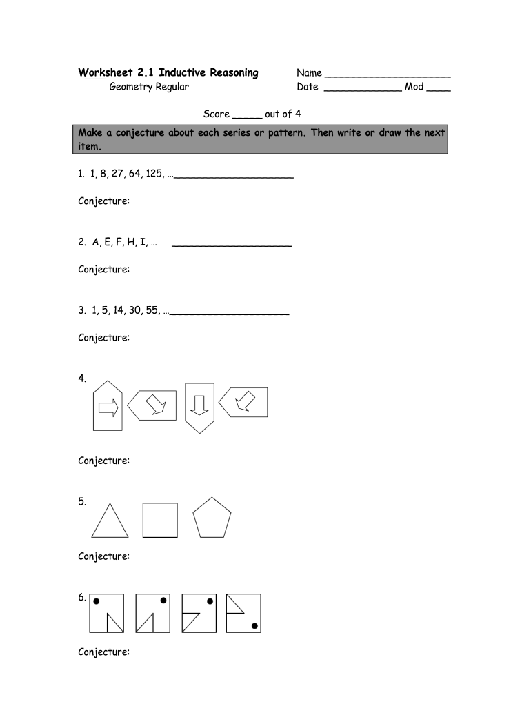 Homework 1 Inductive Reasoning Answer Key Form Fill Out And Sign Homework 1 Inductive Reasoning Answer Key Form Fill Out And Sign