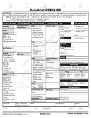 Cna Care Plan Sheet Form - Fill Out and Sign Printable PDF Template ...