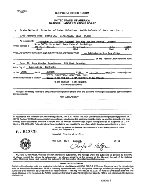 Duces tecum form - Fill Out and Sign Printable PDF Template | SignNow
