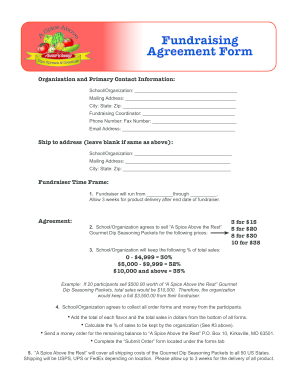 Fundraising Agreement Template