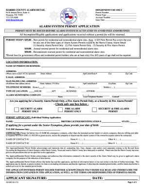 Harris county alarm permit - Fill Out and Sign Printable PDF Template ...
