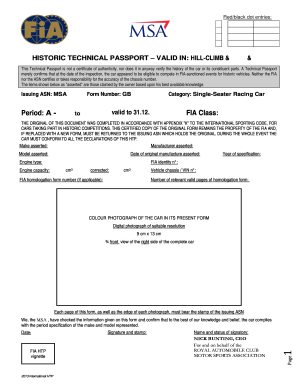 Msa historic technical passport form - Fill Out and Sign Printable PDF ...