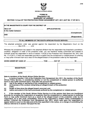 Arrest Warrant Template